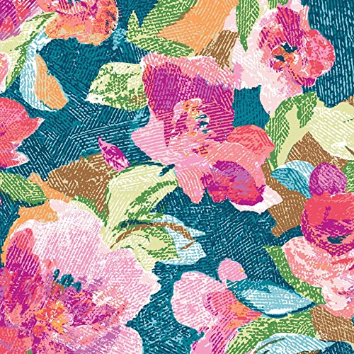 Vera Bradley Women's Cotton Carson Crossbody Purse, Superbloom, One Size