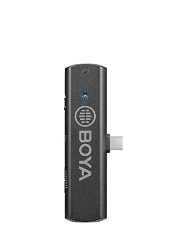 Boya 2.4G Wireless Microphone Kit for Type-C Devices 1+1, Black, (BY-WM4PRO-K5)