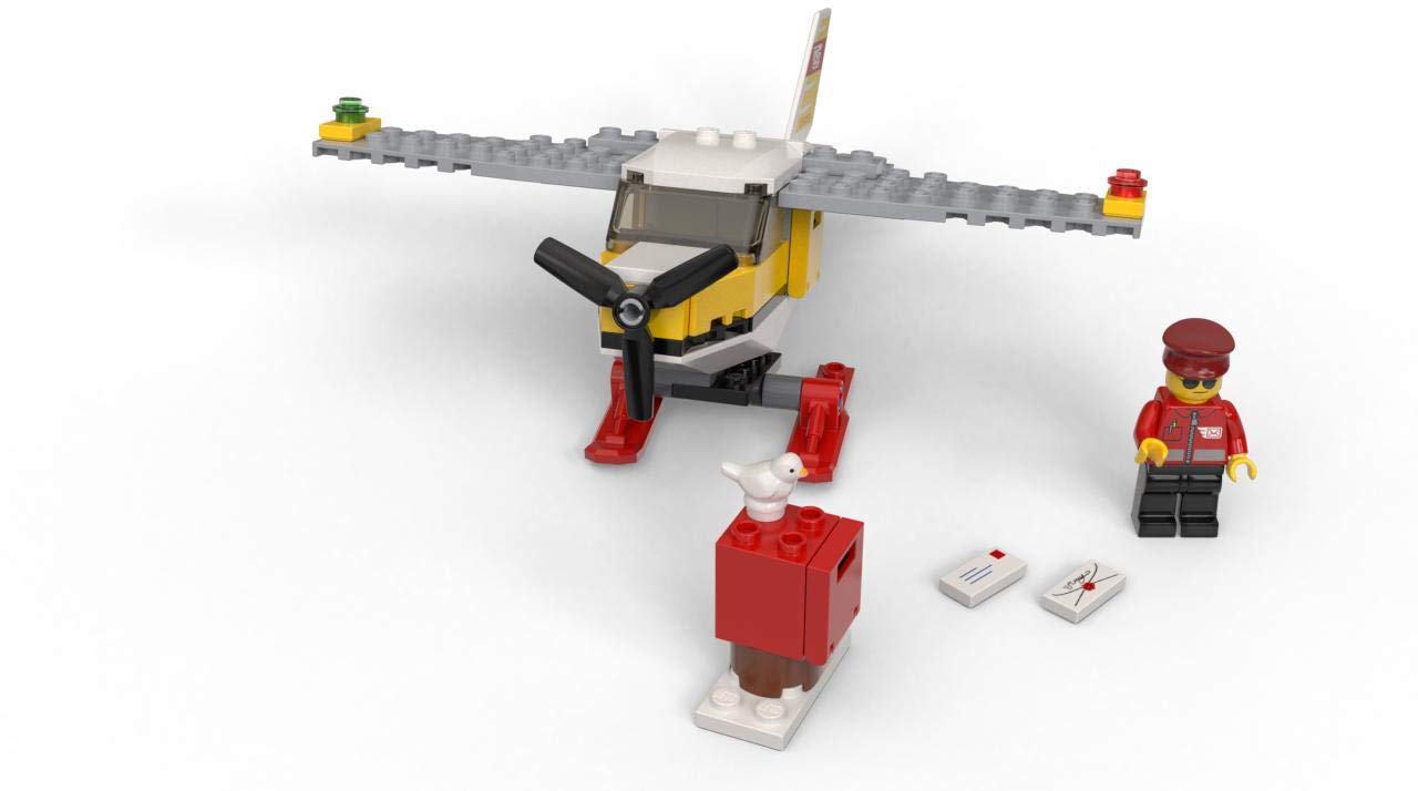 LEGO City Mail Plane 60250 Pretend-Play Toy, Fun Building Set for Kids (74 Pieces)