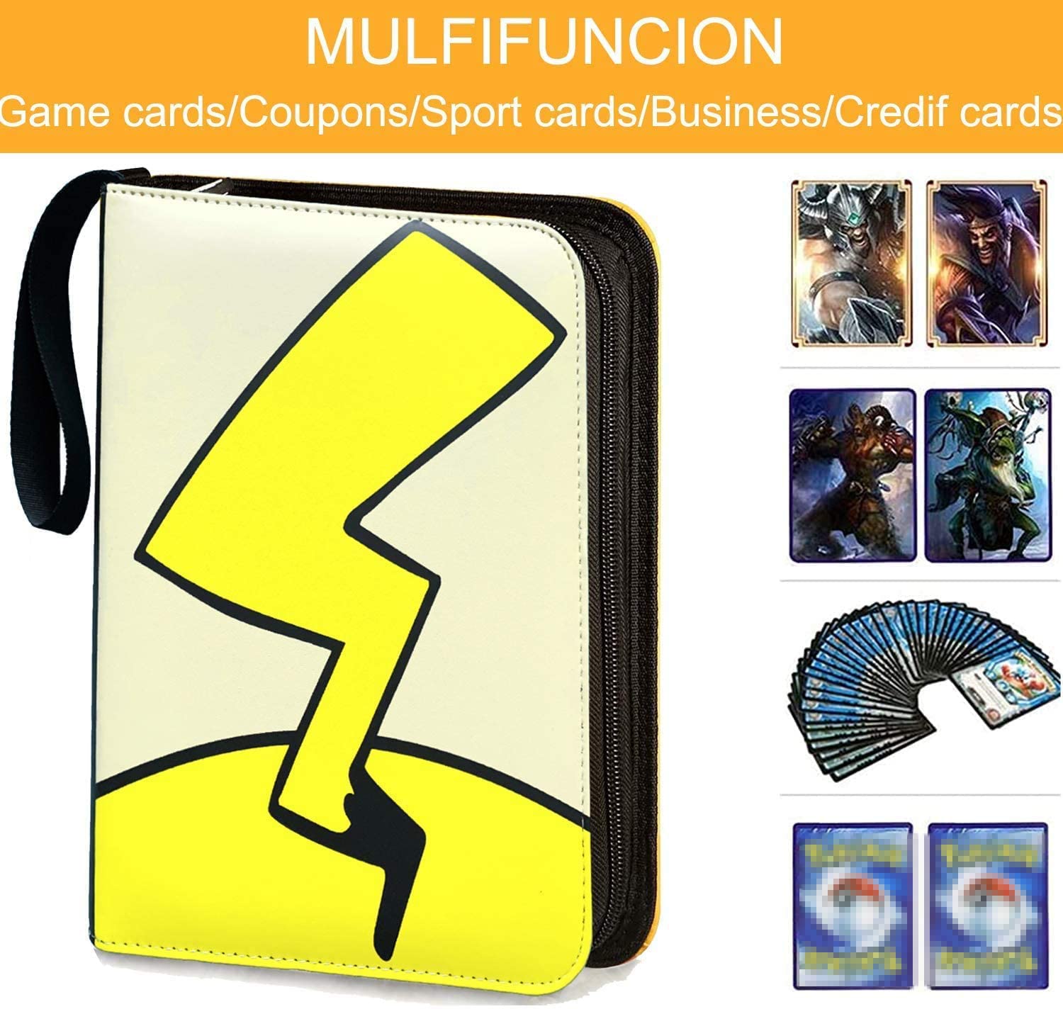 Card Binder Holder,Card Holder Book Carrying Case,Holds Up to 720 Cards-Holder Album Binder Compatible with 40 Premium 9-Pocket Pages
