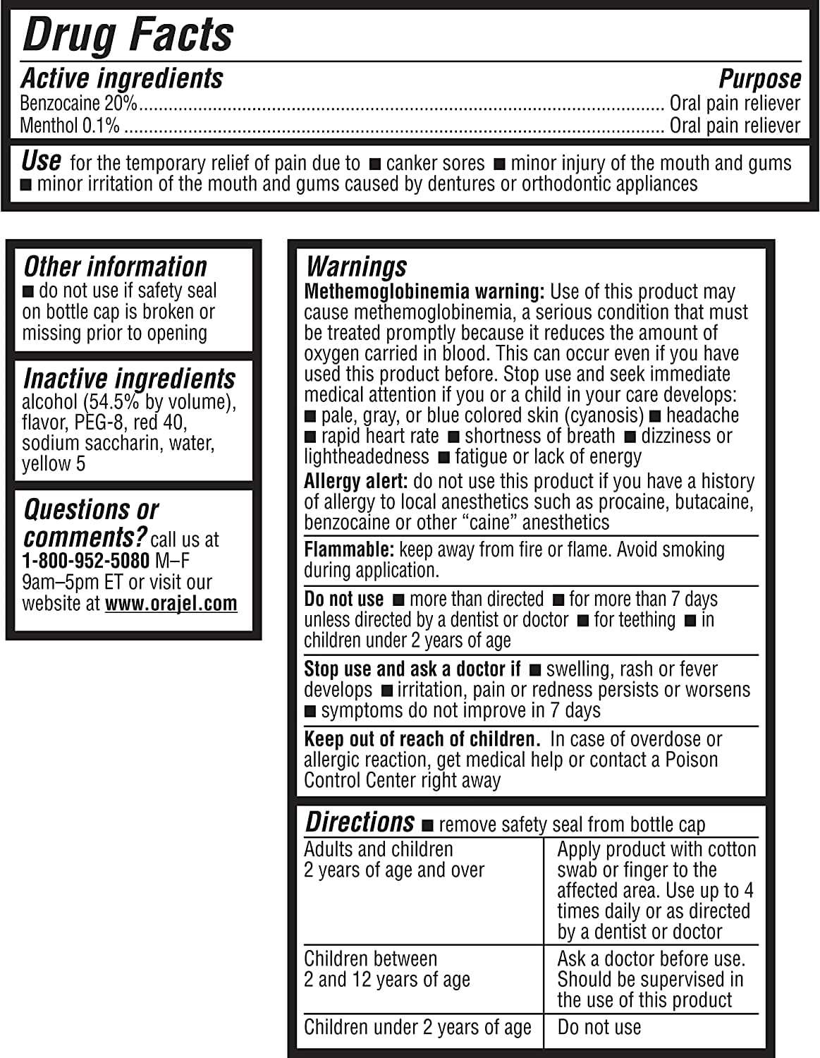 Orajel Instant Pain Relief for Toothache, Maximum Strength, Liquid, 0.45 Oz (Pack of 2)