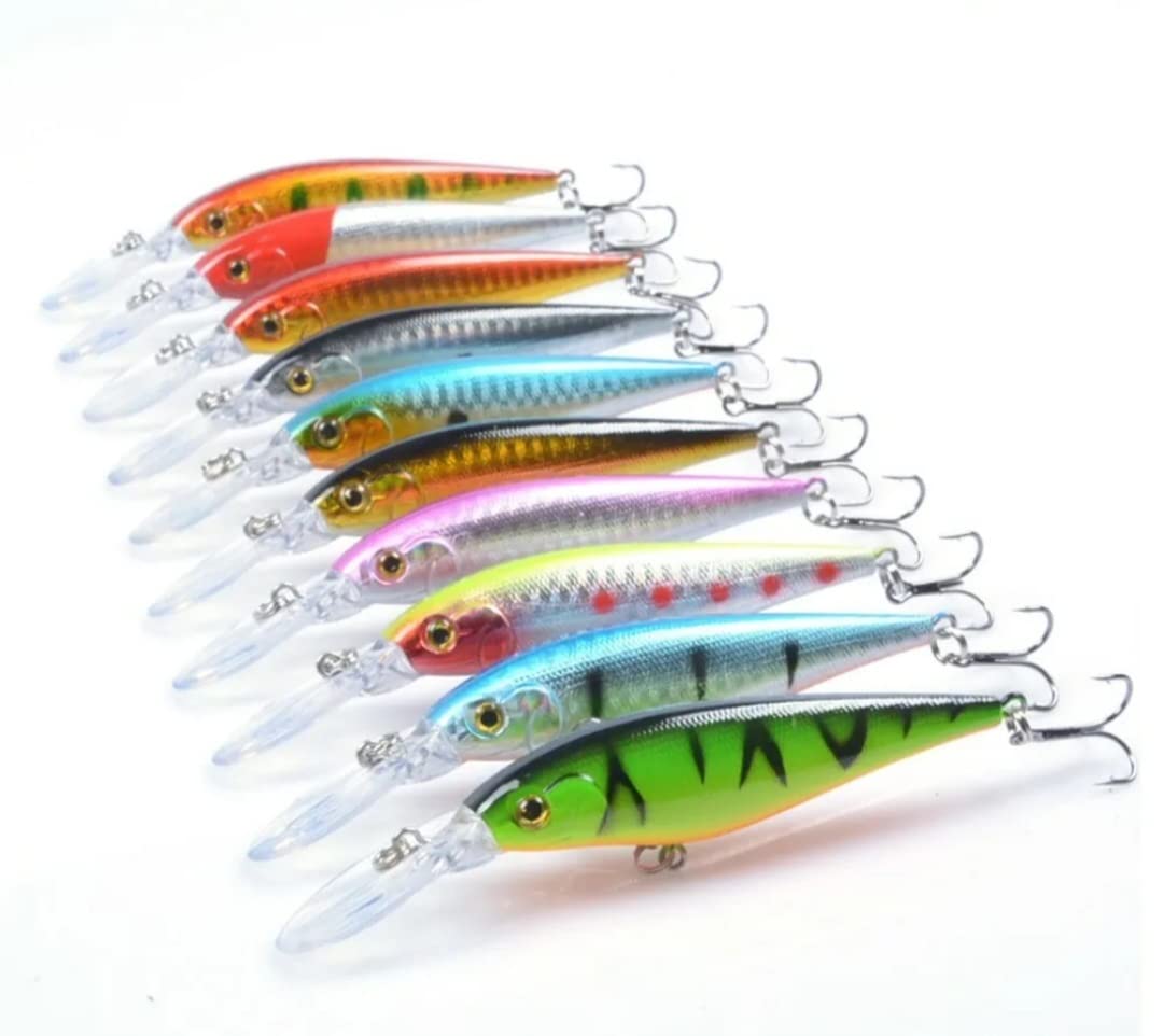 Crankbaits Minnow Fishing Lures wobbler 10pack lot