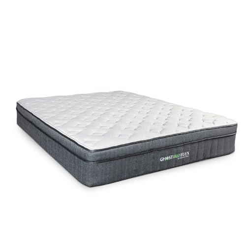 GhostBed Flex 13 Inch Cool Gel Memory Foam & Innerspring Hybrid Mattress, Medium Feel, Made in The USA, Full