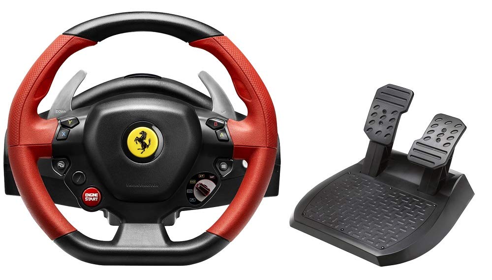 Thrustmaster Ferrari 458 Spider Racing Wheel (Xbox Series X/S & One) and F1 2019 Anniversary Edition (Xbox One)