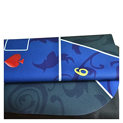 Craps and Roulette Table Felt Poker Tablecloth Texas Poker Mat Tablecloth Rubber Mat Board Game Table Digital Printing Suede Casino Layout Poker Accessories 1.80.9m