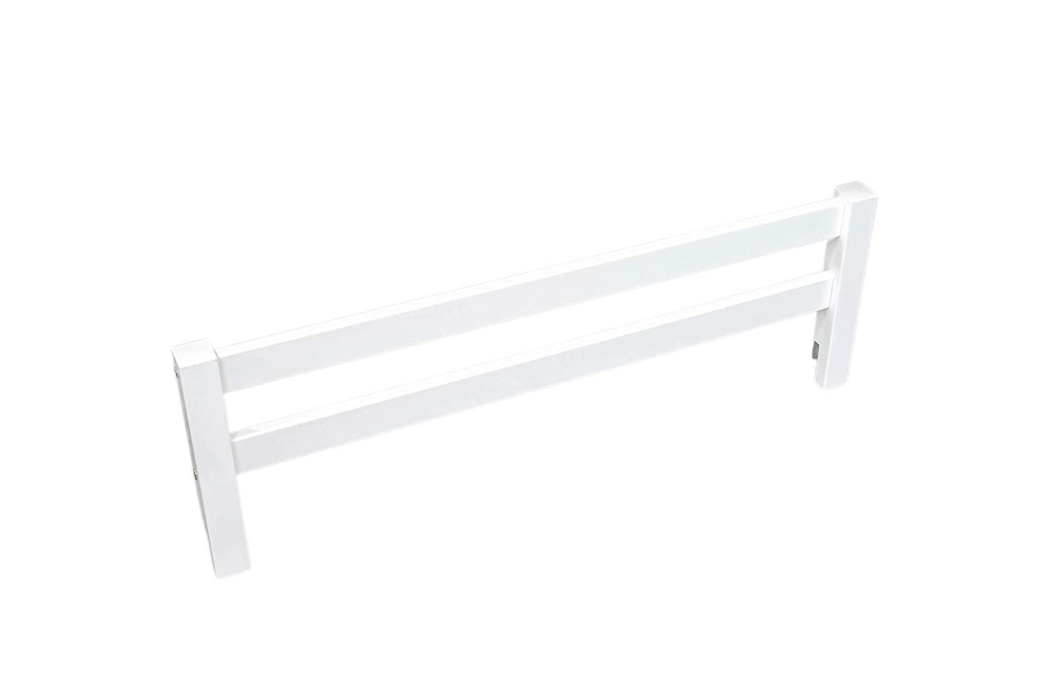 CC KITS Wooden Safety Bed Side Guard Rail for Toddler, Kids and Childrenās Beds (White)
