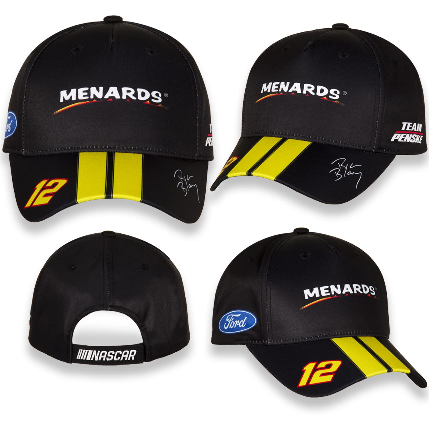 Checkered Flag Sports NASCAR 2022 Adult Driver/Sponsor Uniform Adjustable Hat/Cap-Ryan Blaney #12
