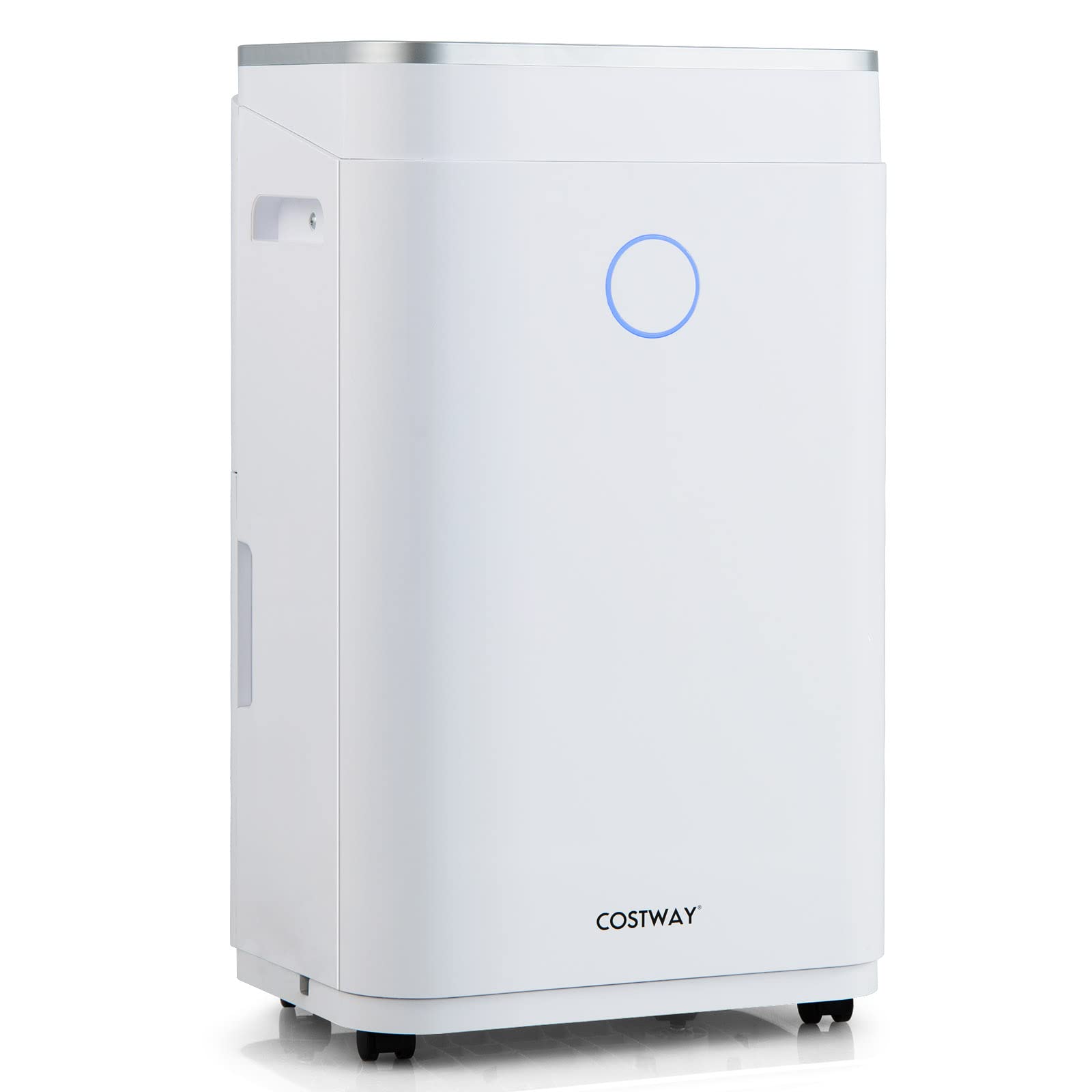 COSTWAY 4000 Sq. Ft Dehumidifier for Basement, 60 Pints Dehumidifier with Drain Hose, 3 Modes, 3-Color Digital Display, 24H Timer, 1.7 Gallon Water Tank, Auto Defrost, Ideal for Home, Large Room