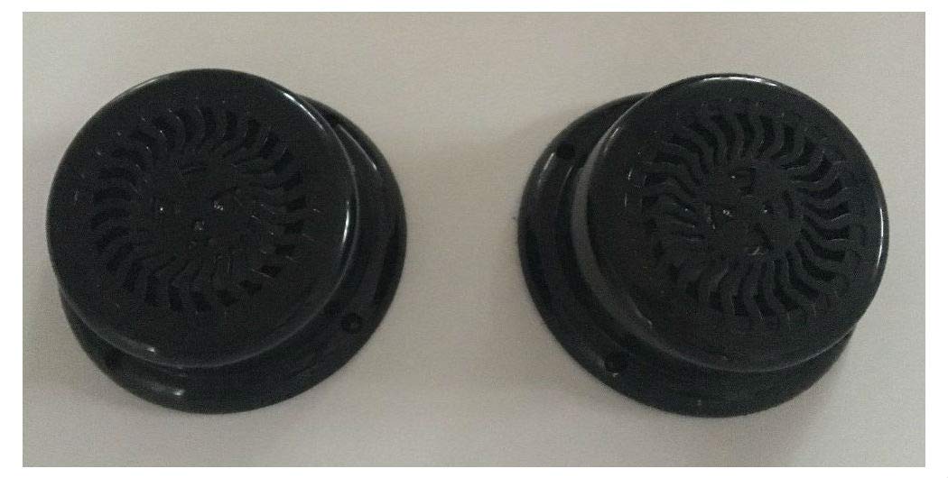 KCHEX 2 Black Wavy Blue LED 5.25" Flush Mount Speaker UV Waterproof