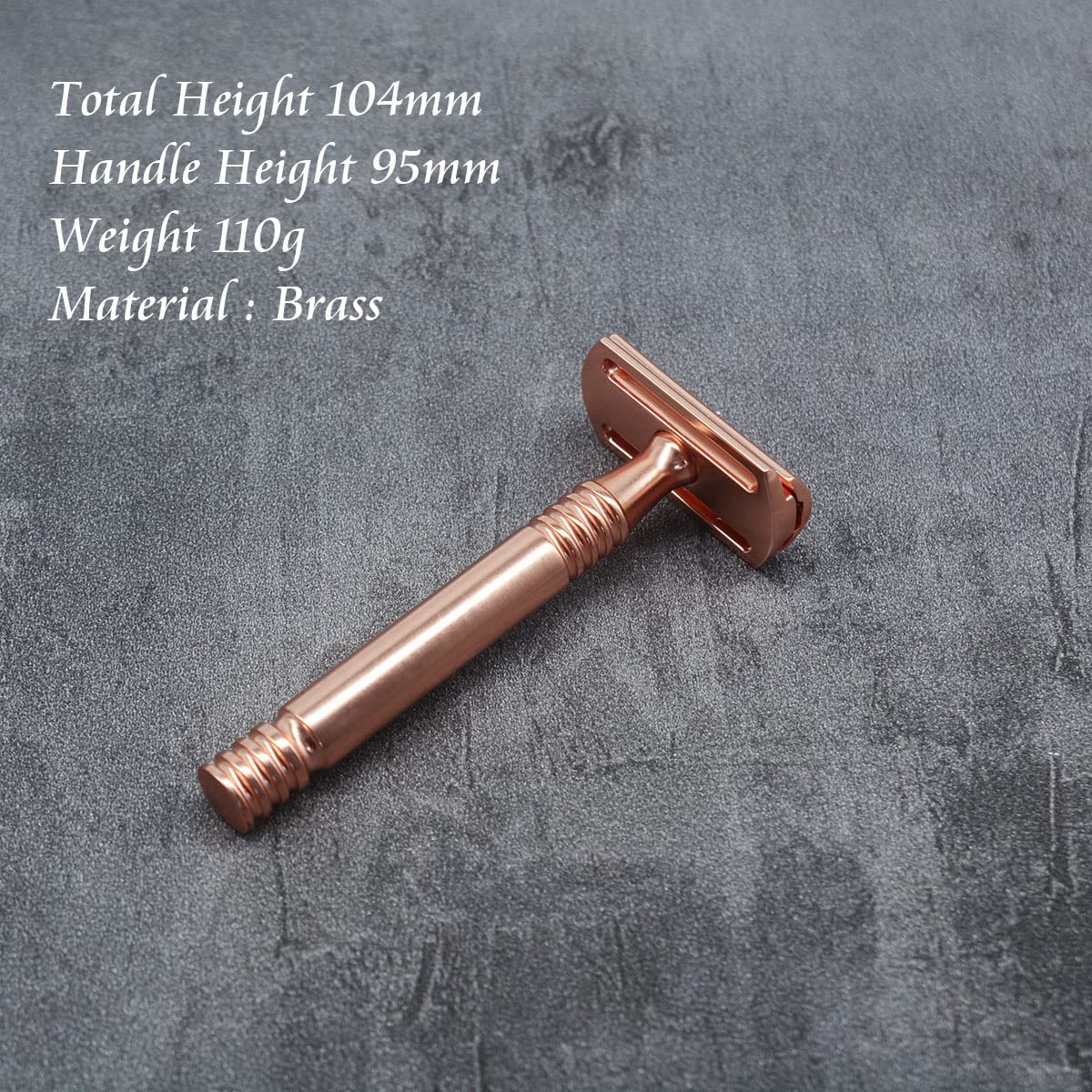 Double Edge Safety Razor With Blade, Eco Friendly Razor, Classic Metal Single One Blade Razor Fits All Double Edge Razor Blade, Manual Shaver Reusable DE Razor