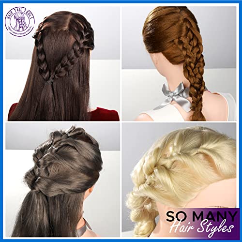 Hair Tail Tool,Teenitor Hair Loop Tool, Hair Pull, Ponytail Pull Through Tool, Hair Threader, Hair Tool Flip for Styling, Updo Hair Braid Tool, Inside Out Ponytail Tool, 8pcs