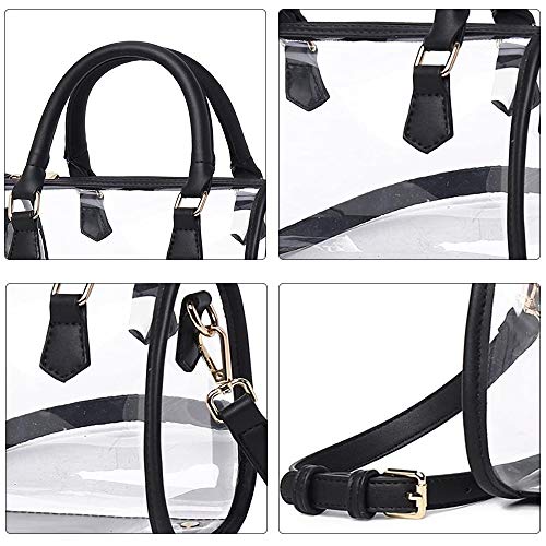 KEEPOP Women Clear Shoulder Bag Transparent Handbag and Purses PVC Crossbody Bage