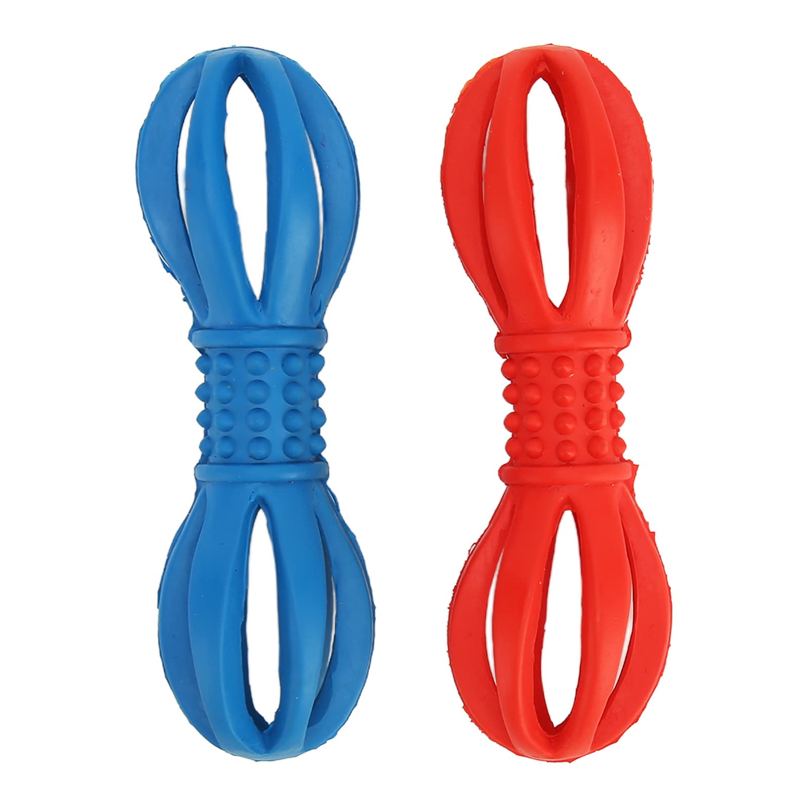 Dumbbell Dog Chew Toy,Relieve Boredom Lightweight Soft Rubber Hollow Dumbbell Dog Teeth Cleaning Toy,Teeth Cleaning Toy for Dog for Pet Supplies