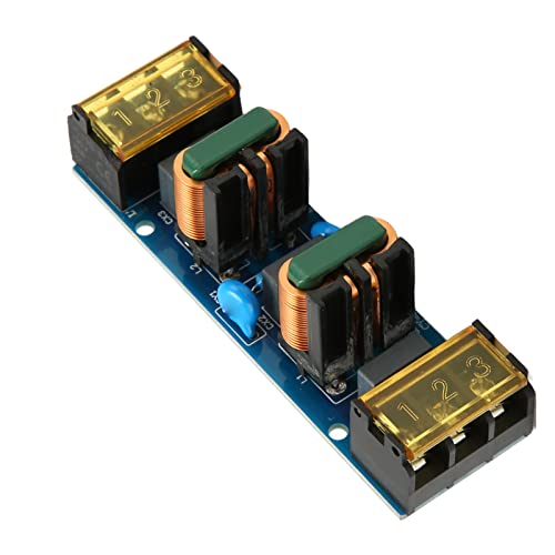 DAUERHAFT Power Supply EMI Filtering Module, 20A Low Pass Stable EMI Filter Board Thickened Copper Foil 50 60Hz AC for Automation System