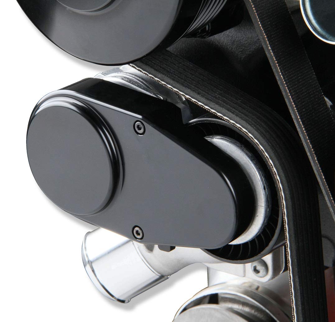 NEW HOLLEY BLACK PREMIUM MID-MOUNT LS7 COMPLETE ACCESSORY SYSTEM W/ SD7 A/C COMPRESSOR,ALTERNATOR,P/S PUMP,TENSIONER,SFI CERTIFIED DAMPER W/BILLET CRANK PULLEY,COMPATIBLE WITH GM LS ENGINES