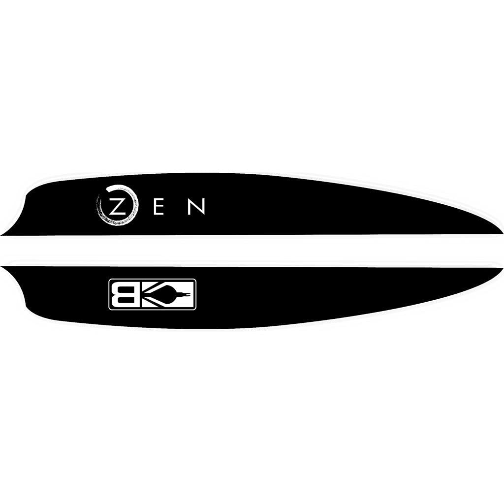 Bohning Zen Vanes Black 4 in. 100 pk.