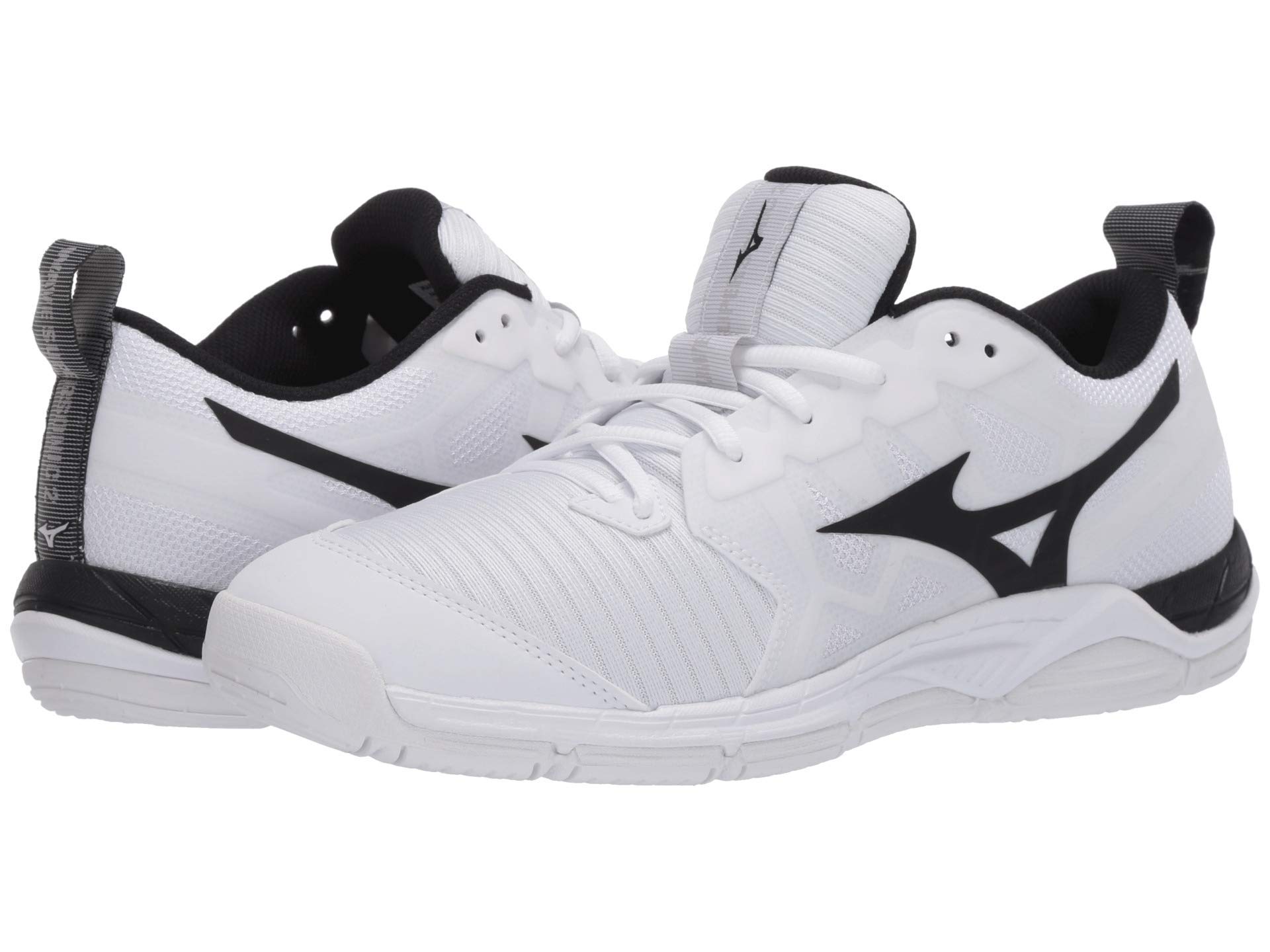 Mizuno womens Wave Supersonic 2 Volleyball Shoe, White/Black, 8.5 US