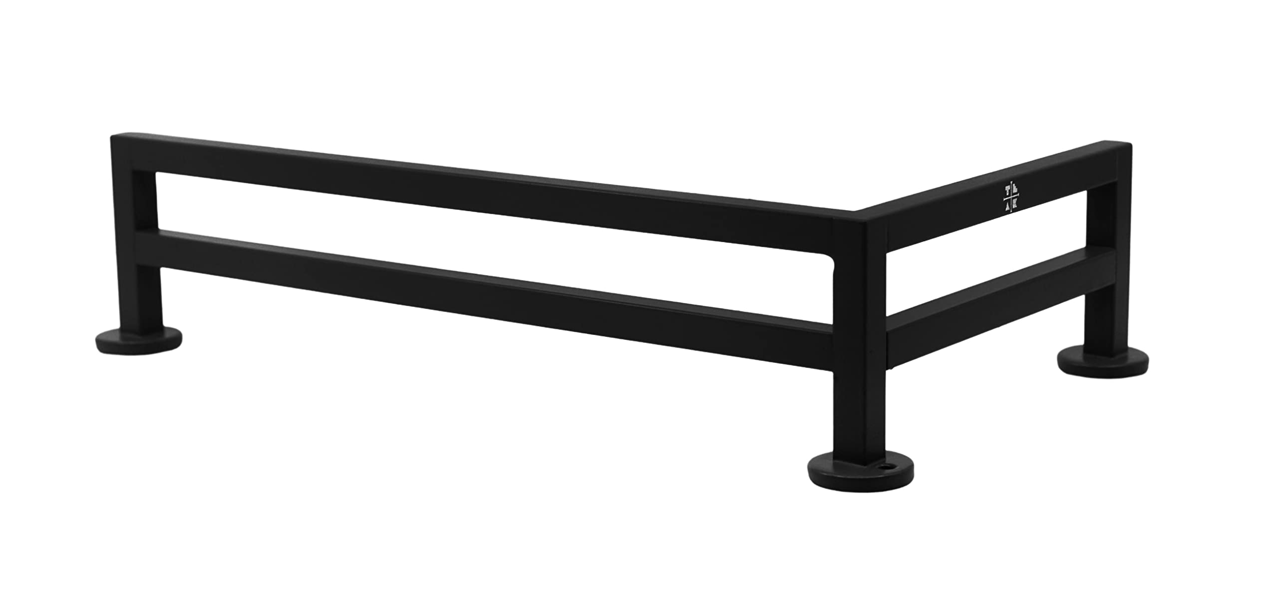 Teak Tuning Fence Style, L-Shaped Fingerboard Rail, 11" - Custom Designed by Teak Tuning - Premium Solid Steel Construction, Matte Powder Coated Finish in Black - Superior Non-Slip Foam Feet