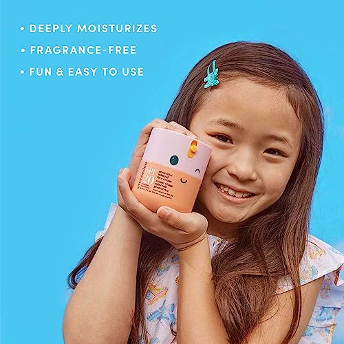 Evereden Kids Face Cream, 1.7 oz. | Plant Based and Natural Kids Face Lotion | Clean and Non-Toxic Kids Face Moisturizer | Multi-Vitamin Skin Care for Kids (SPF 20)