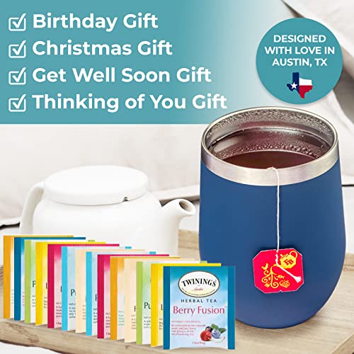 KEDRIAN Tea Gift Box Set, Tea Gift Sets, Tea Sets For Women & Men, Tea Gifts For Tea Lovers Women, Tea Gift Baskets, Sick Care Package For Sick Friend, Variety Tea Sampler Gift Set Box for Tea Lovers