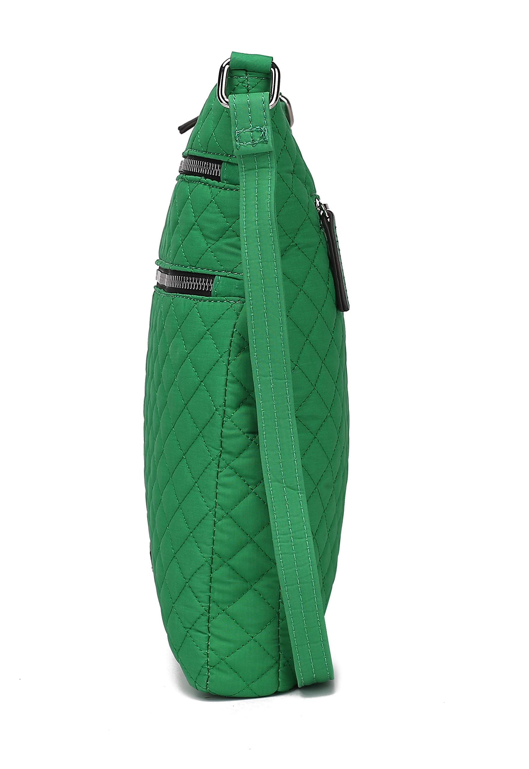 MKF Women's Quilted Cotton Crossbody Bag for Women Lightweight Crossover Shoulder Purse