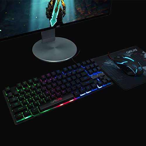 CHONCHOW Gaming Keyboard RGB Backlit Mechanical Keyboard (RK87B)