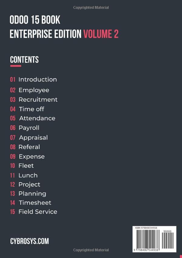 Odoo 15 Enterprise Book - Volume 2