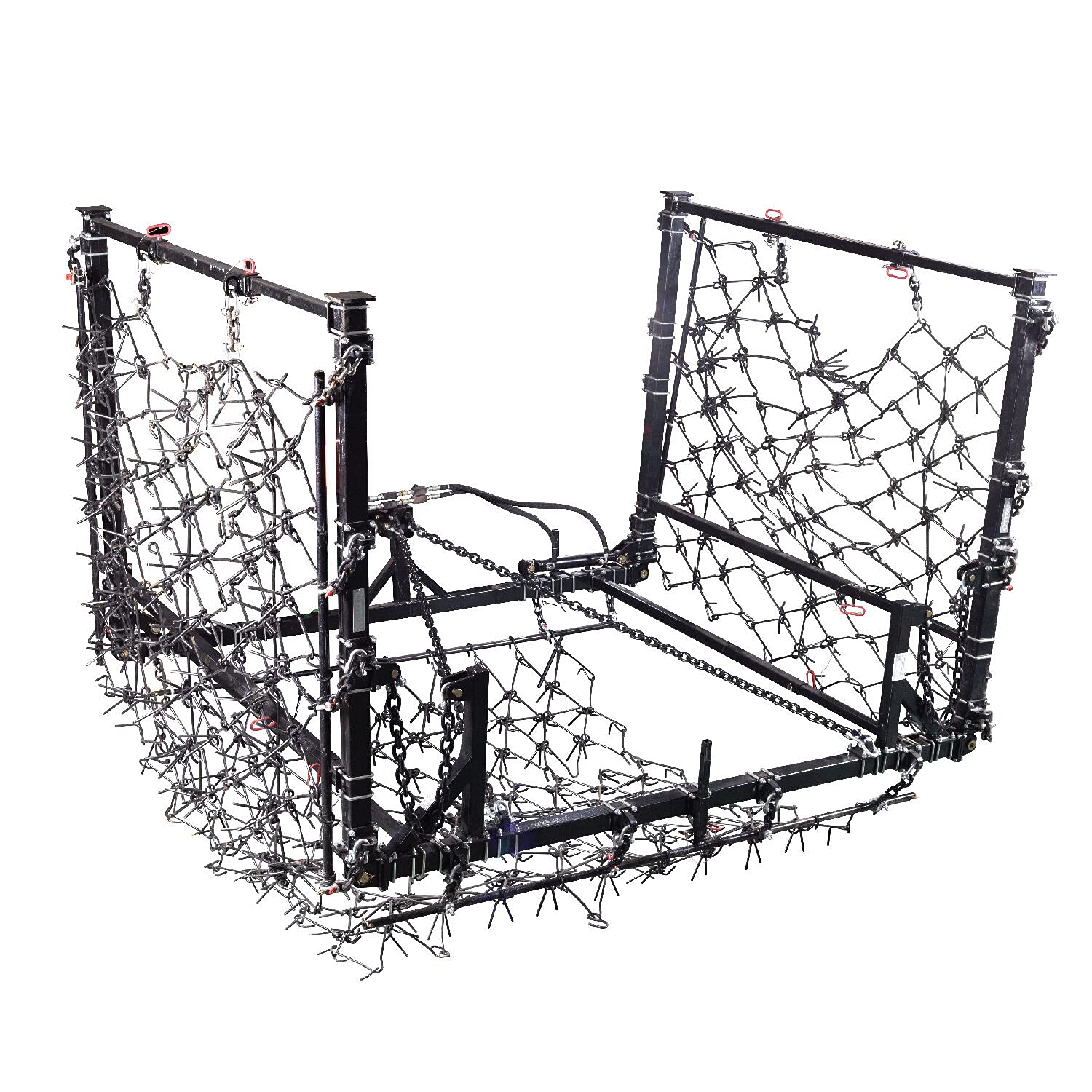Titan Attachments 6' x 8' Hydraulic Harrow Wing Kit Fits 8 FT Harrow Drawbar, Drag Chain Harrow Attachment Landscaping