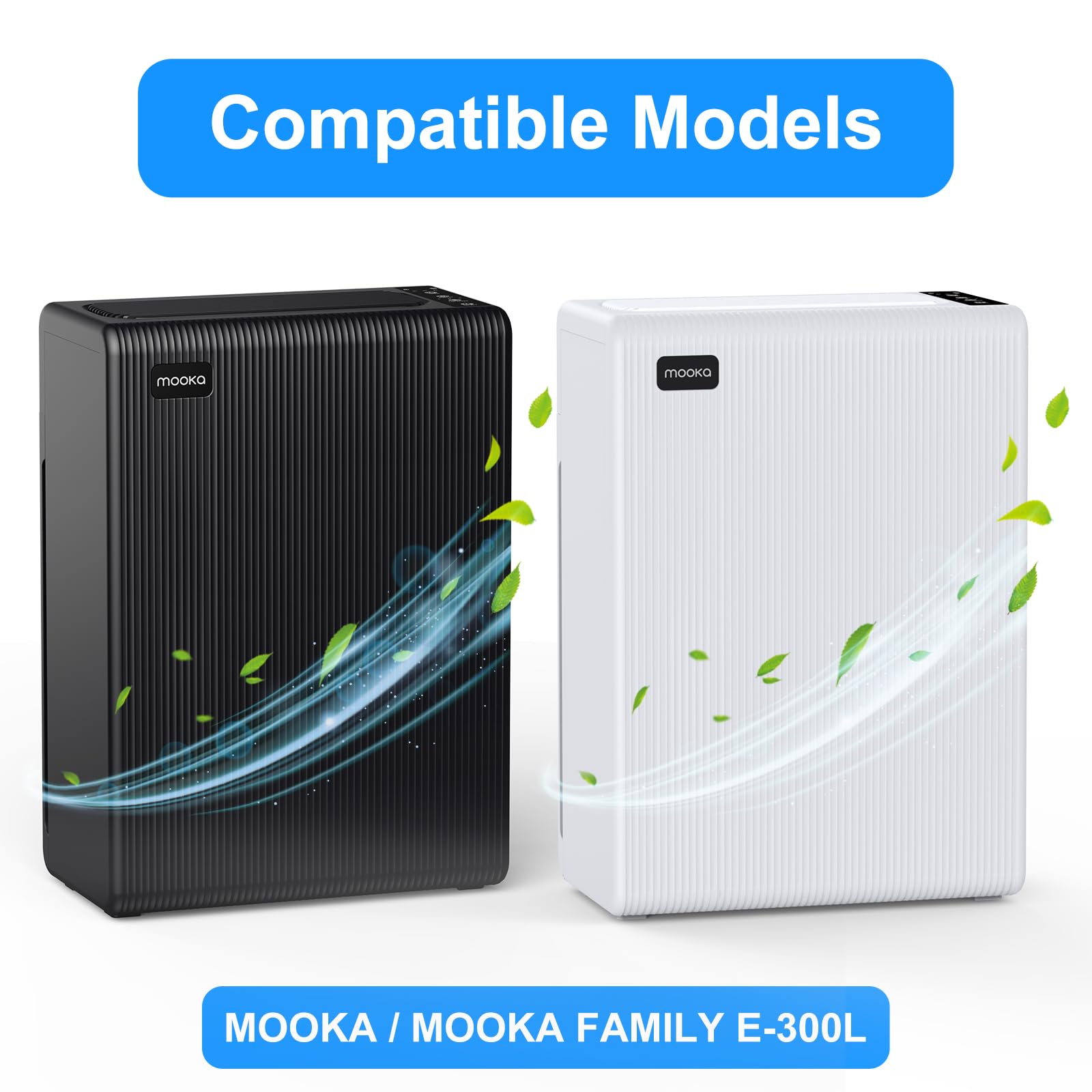 Official H13 Replacement Filter Compatible with MOOKA and MOOKA FAMILY E-300L Air Purifiers