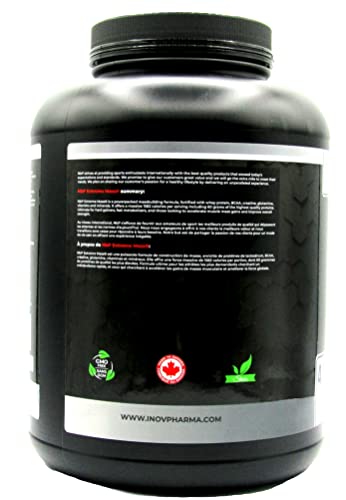 Extreme Mass Chocolate Weight Gainer, Muscle Builder, 10 lbs (4.54kg) Less Sugar for Intense Workout Training, high Calorie Fortified whey Protein