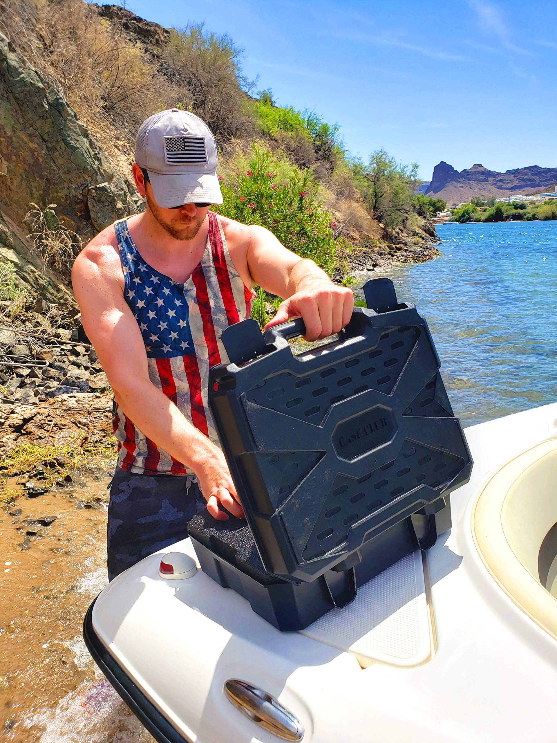 Case Club Projector Travel Case Compatible with Epson VS250 Svga, VS350 xga, VS355 wxga Projectors, Hdmi Cable and Remote with Custom Foam Compartment and Hard Shell Protection