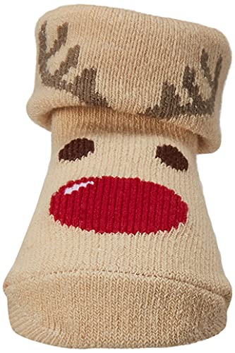 Hudson Baby Unisex Baby Socks Boxed Giftset, Reindeer, One Size