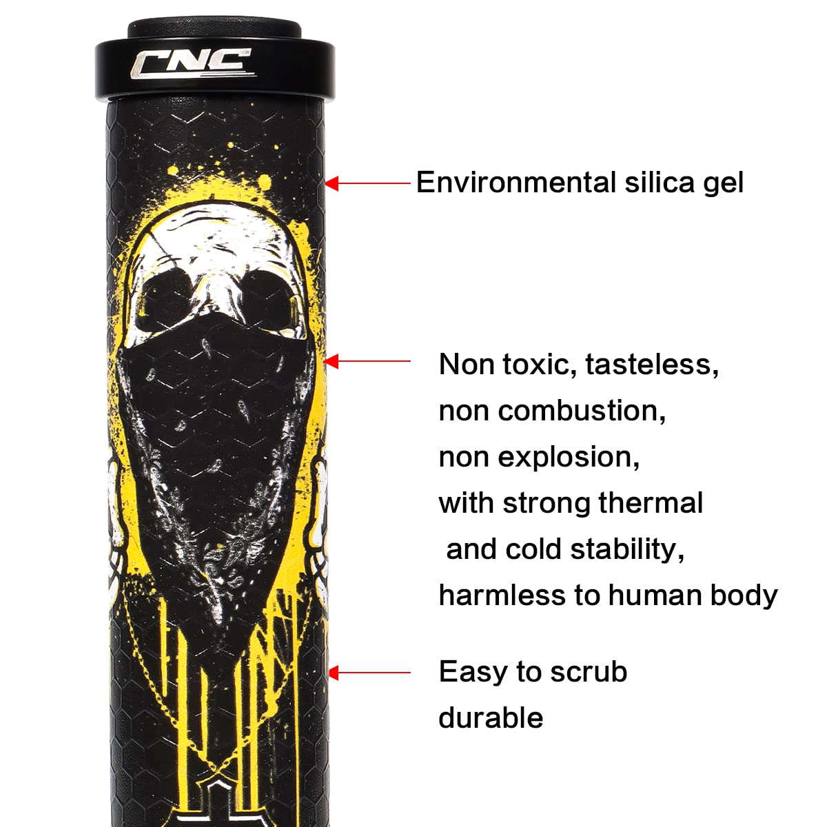 Chooee Silicone Bicycle Grips,Lock on Silica Gel Mountain Bike Handlebar Grips for MTB