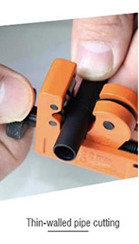 Edward Tools Harden Pro Mini Pipe Cutter 1/8β to 7/8β - Cuts Copper, Aluminum, Metal - Multi Use Tube Cutter, PVC Cutter - Cuts Arrows, Lines - Heavy Duty Steel Blade Pipe Cutter Wheel