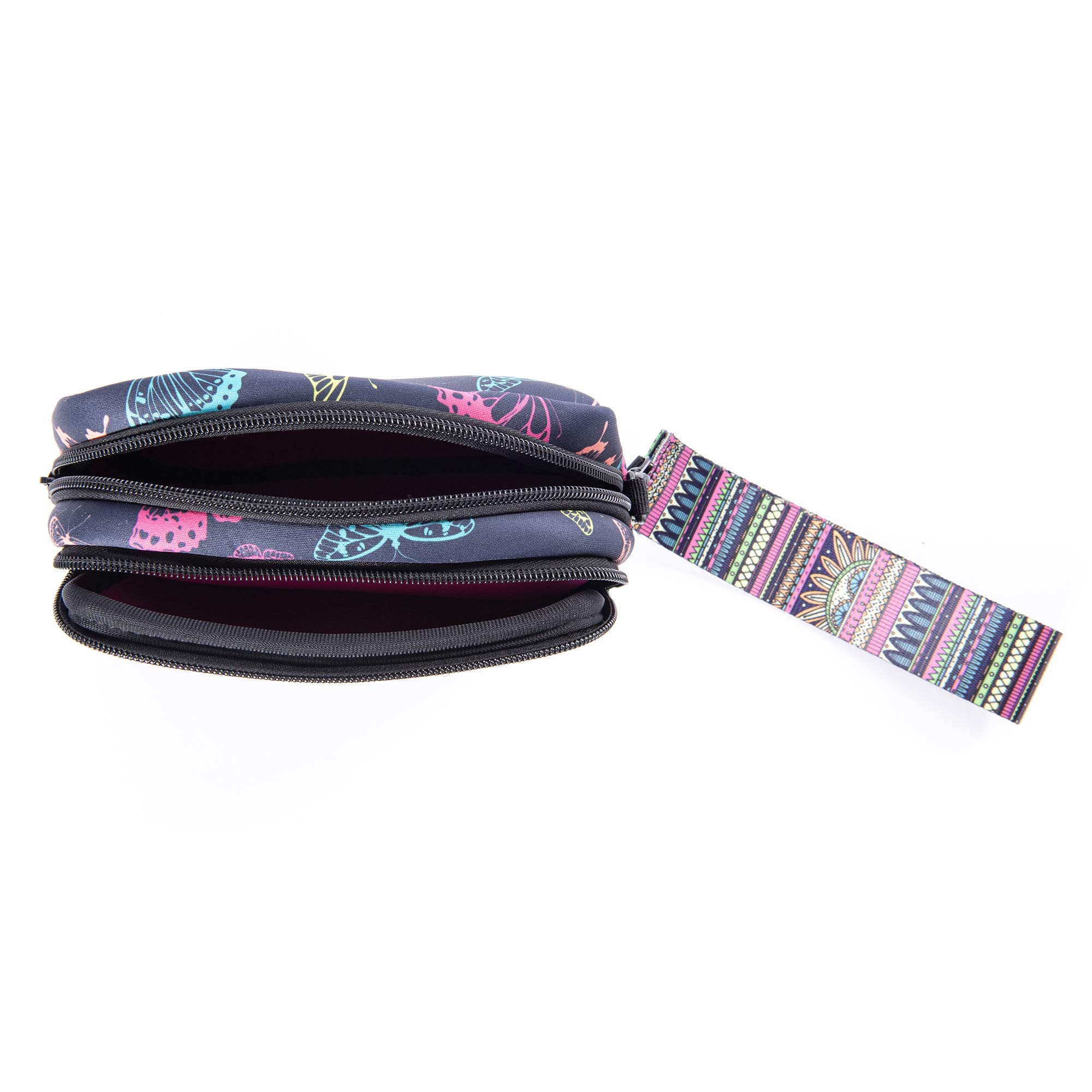 Luvo - Neoprene Mobile Wristlet Clutch Bags - Smartphone Holder Pouch - Swirl