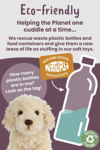 Living Nature Labradoodle Stuffed Animal | Fluffy Dog Animal | Soft Toy for Kids | 10 Inches