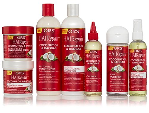 ORS HAIRepair Coconut Oil & Baobab Sulfate-Free Invigorating Shampoo, 12.5 Ounce