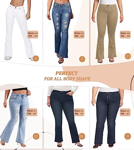 Hybrid & Company Women's Skinny Bootcut Stretch Pant P31699BLX Beige/Khak 20