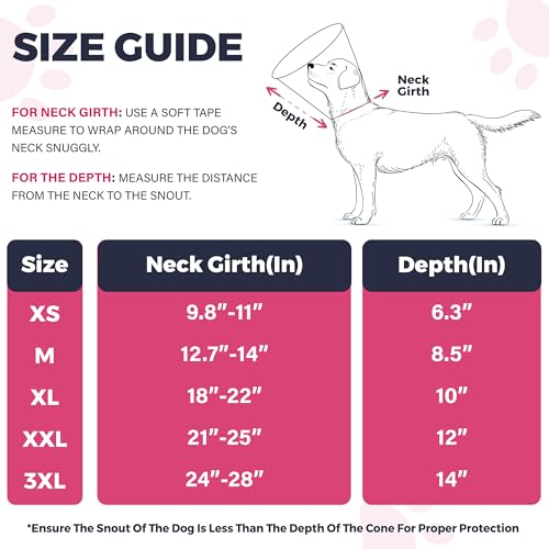 Ejona's furryfamily - Comfy Adjustable Dog & Cat Cone - Soft Dog Cone Collar Alternative After Surgery Large, Medium, Small - Dog Recovery Collar, XS