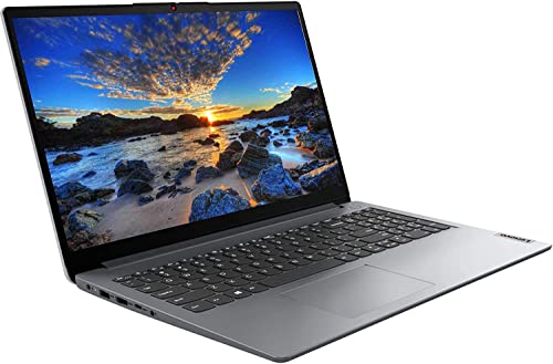 lenovo IdeaPad 1 15.6" Laptop Newest, 15.6 Inch HD Anti-Glare Display, Athlon Silver 3050U, 12GB RAM 256GB PCIe SSD+128GB eMMC, WiFi6 Bluetooth 5, 9.5Hr Battery, Windows 11 +GM Accessories