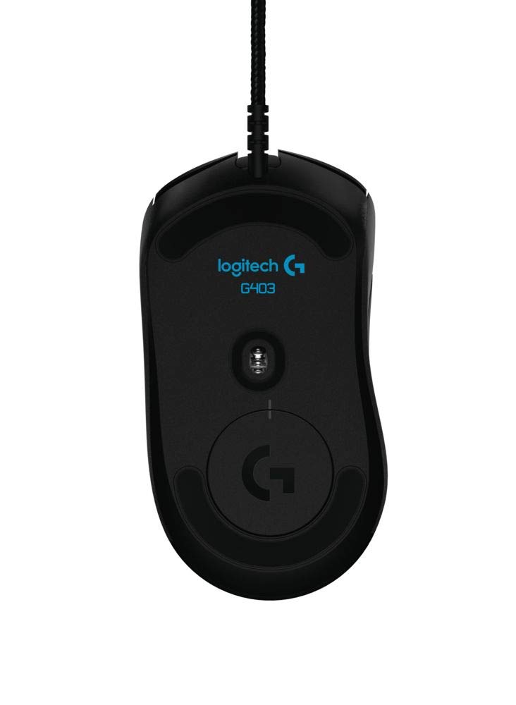 Logitech G403 Prodigy RGB Gaming Mouse – 16.8 Million Color Backlighting, 6 Programmable Buttons, Onboard Memory, Up to 12,000 DPI (Renewed)