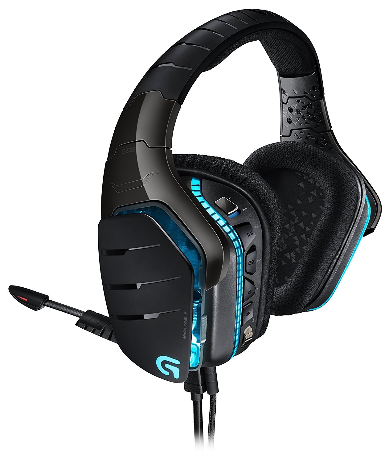 Logitech G633 Artemis Spectrum RGB 7.1 Surround Sound Gaming Headset, Black (Renewed)