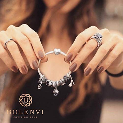 Bolenvi Runner Marathon Sneaker llector 925 erling Silver Pendant Charm Bead For Pandora & Similar Charm Bracelets or Necklaces