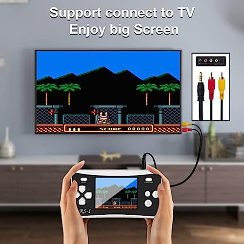 Handheld Games for Kids Adults 2.5 Inch LCD Retro Games Console with 152 Classic Video Games Support AV Output, Electronic Travel Games Player for Birthday Xmas Gift (Black with 152 Games)