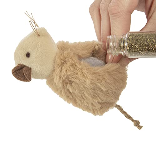SmartyKat Madcap Mania Refillable Plush Catnip Cat Toy, Includes Catnip Tube - Randomly Selected Color, One Size
