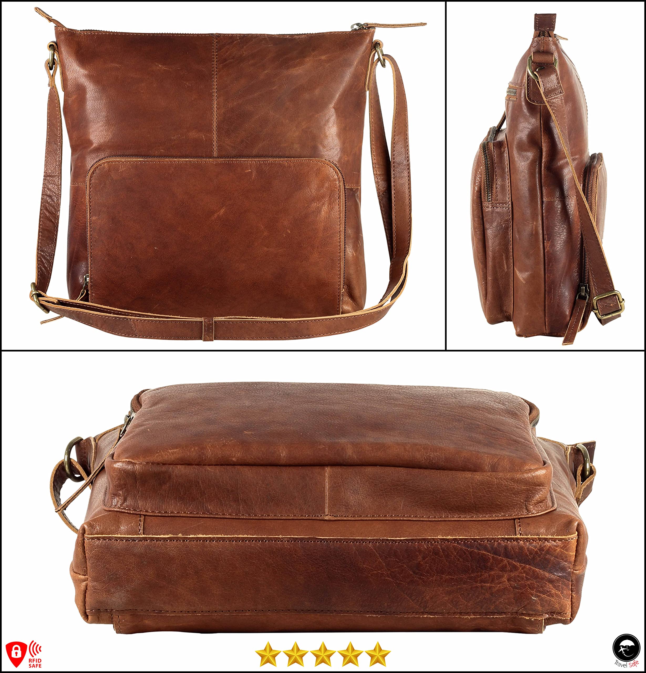 Mou Meraki Genuine Leather Large Crossbody Purse and Handbags - Crossover Bag Over the Shoulder Women (SMALL LIGHT YELLOW)
