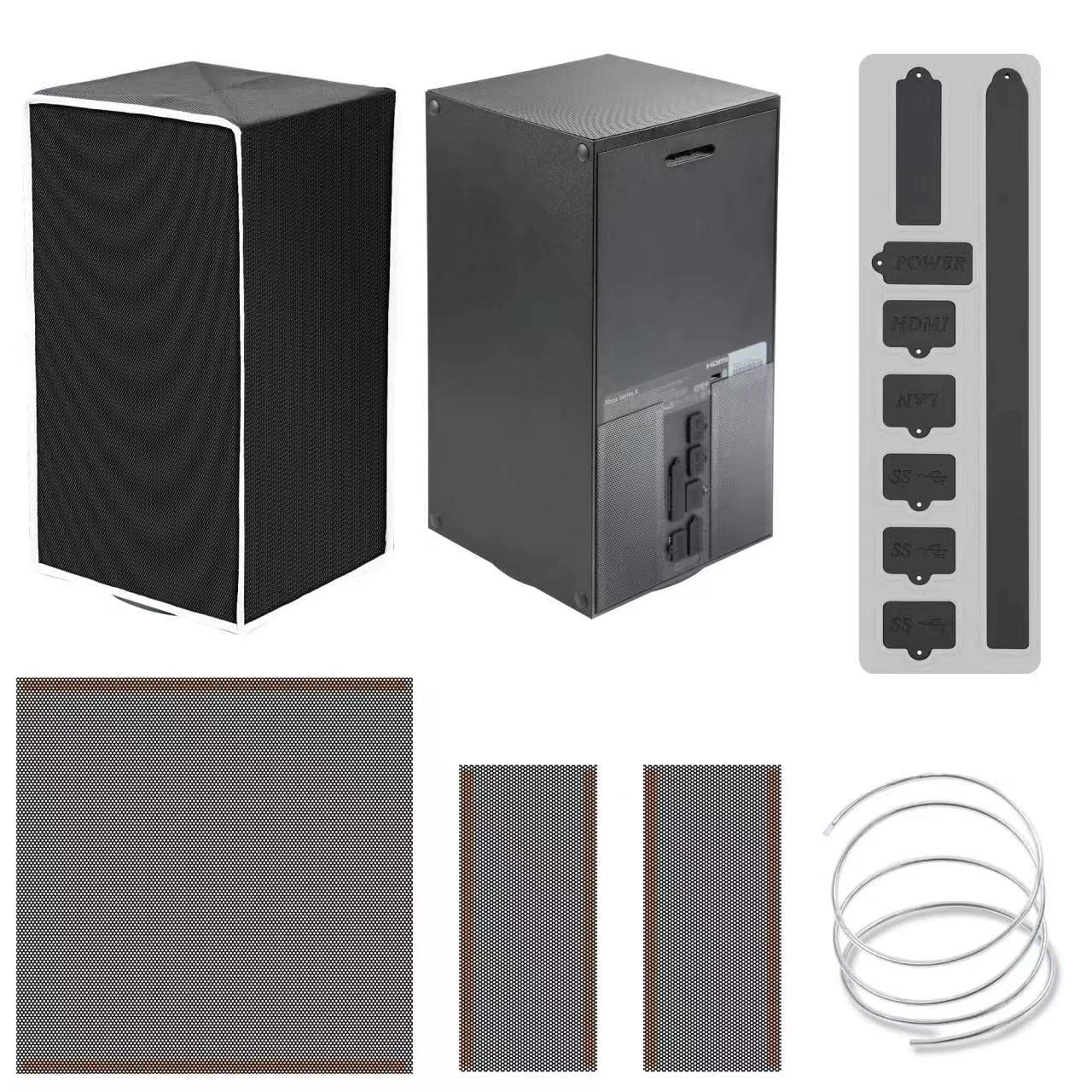 Dust-proof kits for Xbox Series X, Dust Cover and Plugs for Xbox Series X Console, All-round Protection, Keep Clean of the Xbox Series X Console, Upgraded