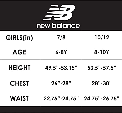 New Balance Girls' Jogger Set - Short Sleeve Performance T-Shirt and Sweatpants (7-16), Size 7-8, White Mint