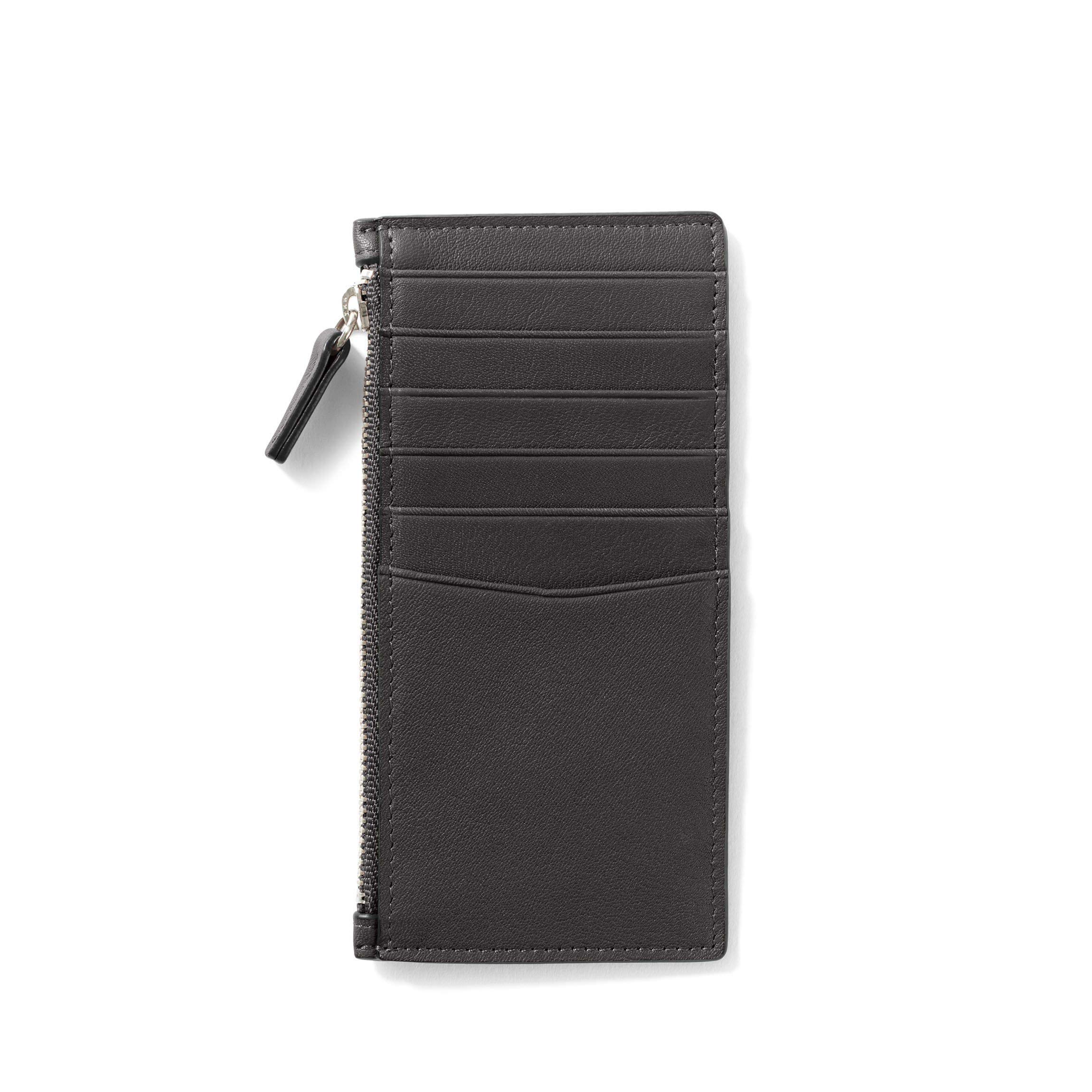 Leatherology Scarlet Devon Slim Zip Card Case