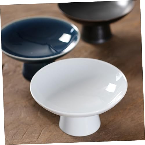 EXQUIMEUBLE ceramic stemware glass containers for food bread container dresser decor porcelain fruit basket ceramic snacks Dessert Candy Display Tower Afternoon Tea Plate Cake Trays white Oval